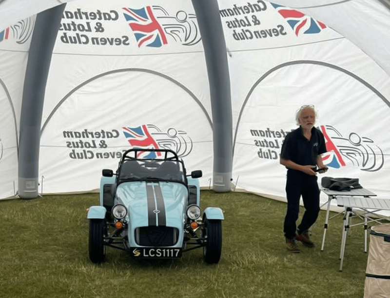 Caterham & Lotus Seven Club - Event Tents from Inflatable Structures