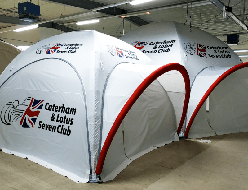 Caterham & Lotus Seven Club - Event Tents from Inflatable Structures